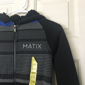 Matix | Jackets & Coats | Nwt Matix Boys Zip Up Hoodie Sherpa Fleece ...